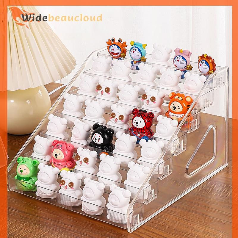 Widebeaucloud Blind Box Storage Display Rack อะคริลิคโปร่งใส Stepped ...