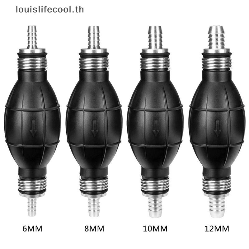 Louislifecool Hand Fuel Pump Line Rubber Aluminium Hand Primer Bulb ...