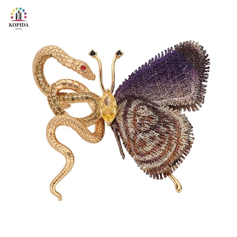 Willis Rhinestone Animal Collar Pins, Vintage Sparkling Snake เข็มกลัด ...