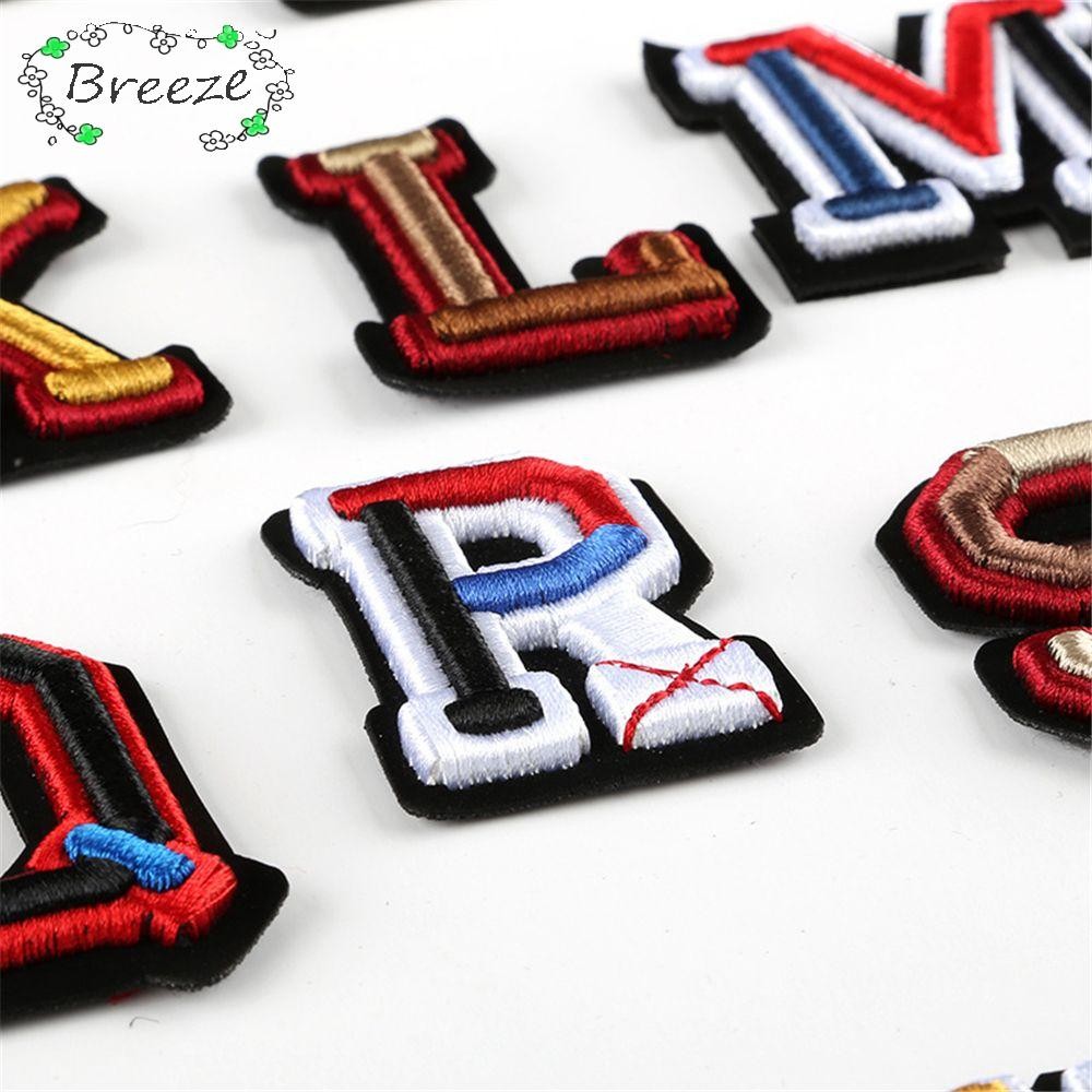 Breeze Letters Patch Handcraft Mixed Iron-on Hat Badge สติ๊กเกอร์ติดเสื้อผ้า | Shopee Thailand