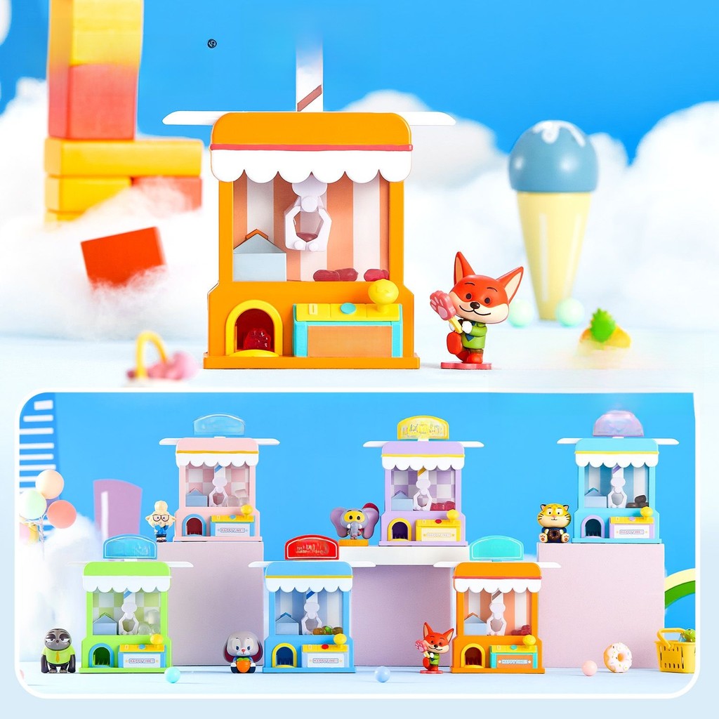 Disney Zootopia Surprise Crane Machine กล่องตาบอด Judy ของเล่นตกแต่ง NS ...