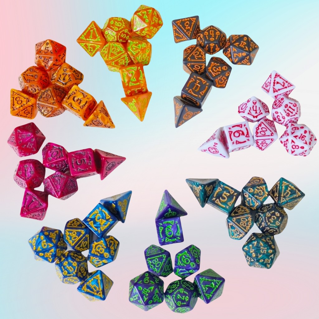 อุปกรณ์เสริมเกมกระดาน Halloween TRPG DND COC TOC D4 D6 D12 D20 | Shopee Thailand