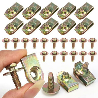 Car Fender Bumper Body Bolt & U-nut Spring Clip Fastener Rivet ...