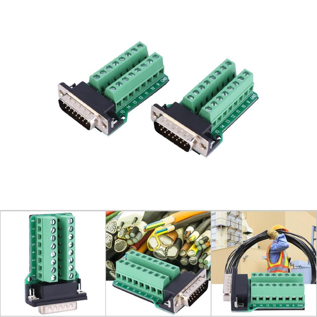 12-22AWG Terminal Block DB15 ถึง 5.0MM ผลิตทางอุตสาหกรรม | Shopee Thailand