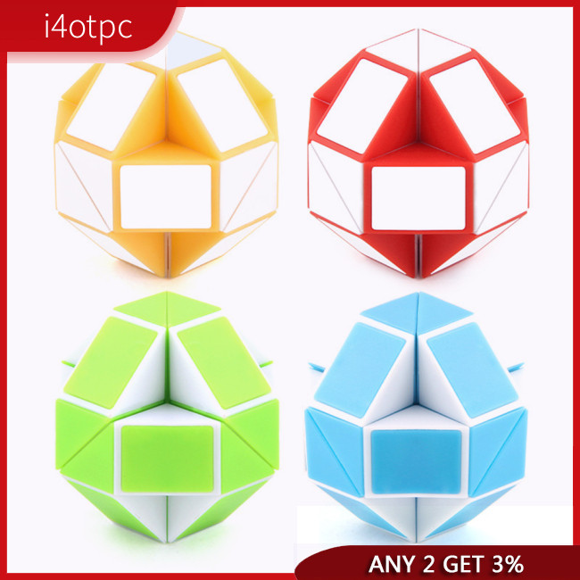 I4otpc สี 24-segment Mini หลากหลาย Magic ไม้บรรทัดความเครียดบรรเทาของเล่น Anti-stress รูปงู ...