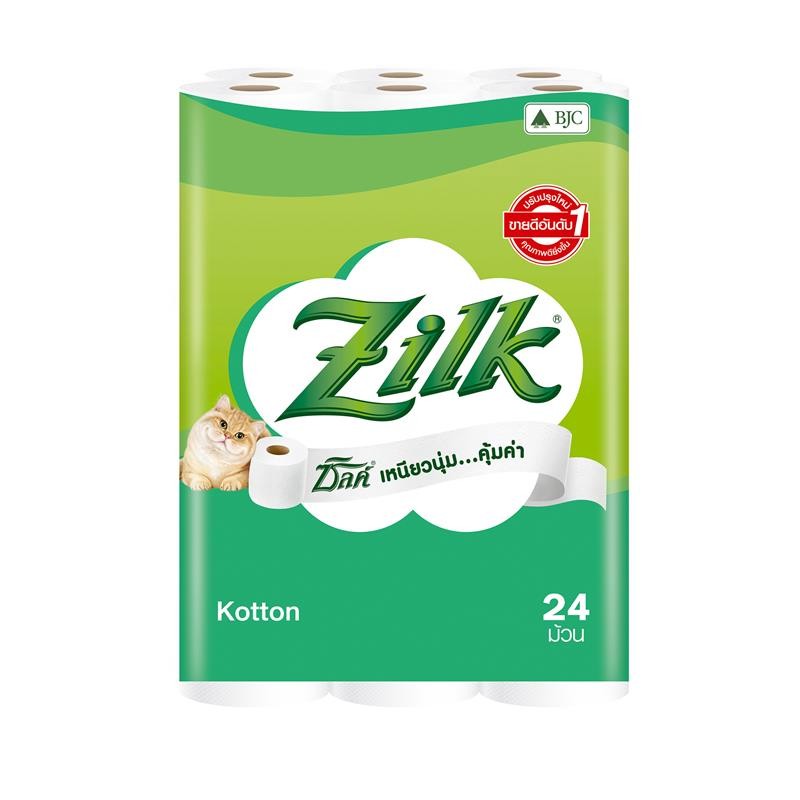 ZILK กระดาษชำระคอตตอน (แพ็ค24ม้วน) | Shopee Thailand