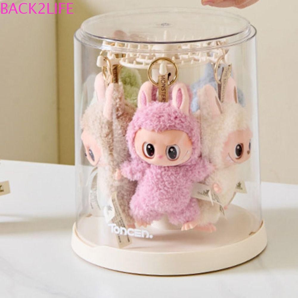 กล่องโชว์จี้ BACK2LIFE Labubu 360 ° ขาตั้งจอแสดงผล Labubu แบบหมุนได้ทํามือ,เครื่องประดับตกแต่งอะ ...