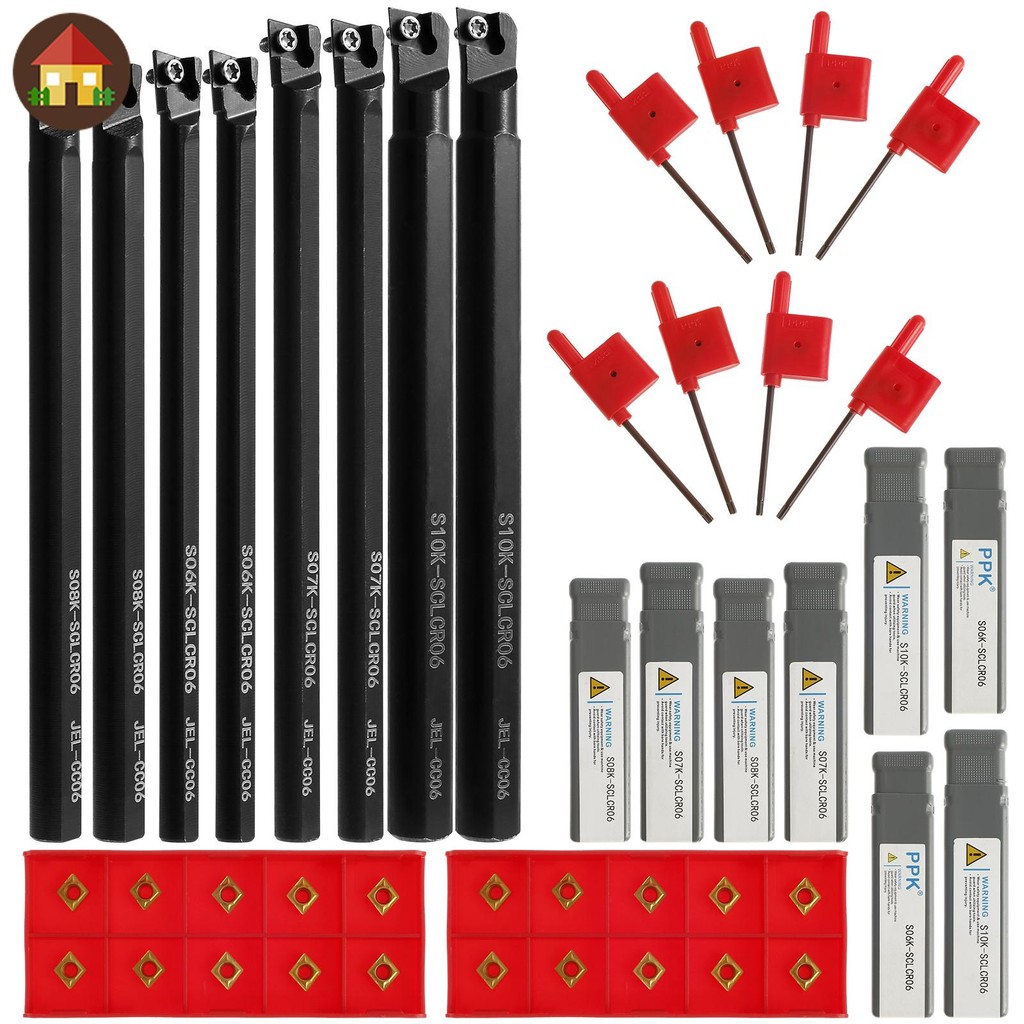 เครื่องกลึง Boring Bar ชุดเครื่องมือ S06K/S07K/S08K/S10K-SCLCR06 เครื่องกลึงเปลี่ยนเครื่องมือชุด ...