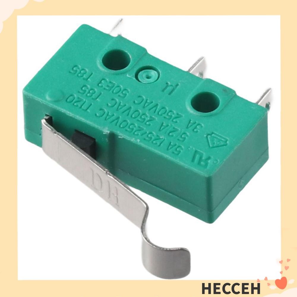HECCEH 5PCS Micro Switch, KW4-3Z-3 AC 125V บานพับ Lever Switch, ทนทานสีเขียว 3 Terminal 5A Limit ...