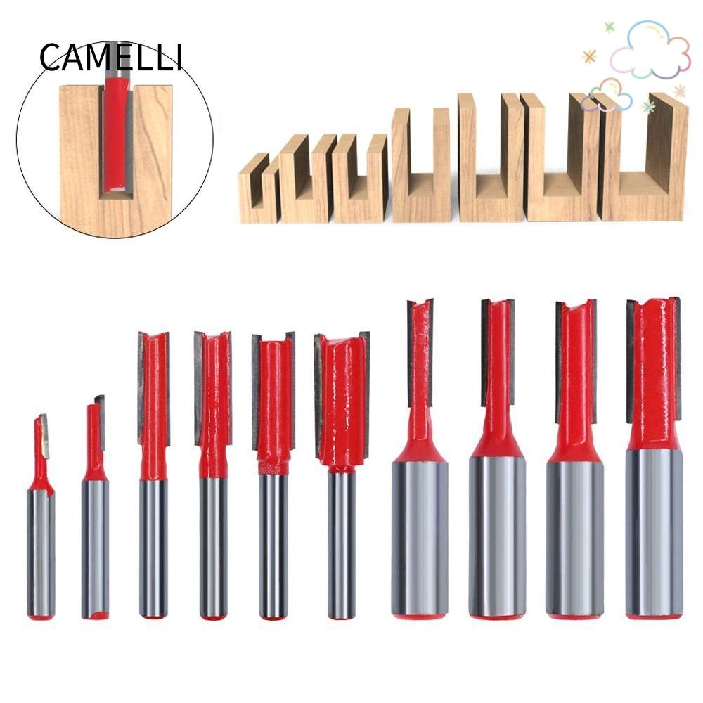 Camelli Double Flute Router Bit, Woodwork Tool 1/4 "1/2" Shank Double ...