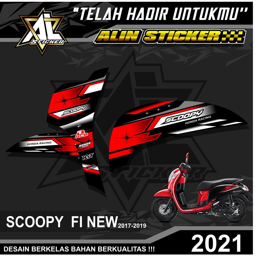 ใหม่ 2017-2019 SCOOPY STRIPING - RACING DESIGN SCOOPY VARIATION ...