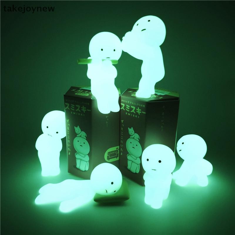 [takejoynew] รุ่นอัพเกรด 6 ชิ้น SMISKI Life Series Luminous Doll Blind Box Corner Decorative ...
