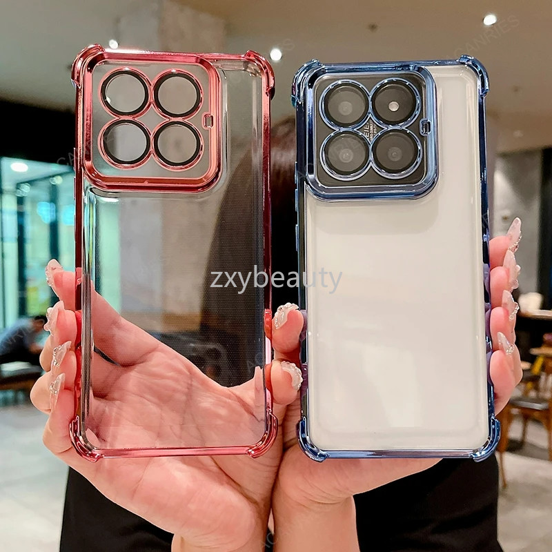 Xiaomi 14T Pro 4G 5G 2024 กรณีชุบใสปลอกใสสําหรับ Mi14T Mi 14TPro 14 ...