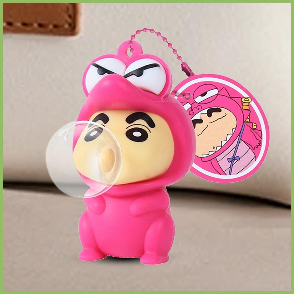 Spit Bubble Squeeze ของเล่นความเครียดบรรเทาบีบพวงกุญแจการ์ตูน Sensory ...