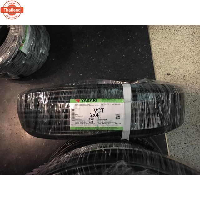 สายไฟ ตัดแ่ง 10 เมตร IEC53 2x1 / 2x1.5 / 2x2.5 / VCT 2x4 / 2x6 sq.mm. ยาซากิ YAZAKI | Shopee ...