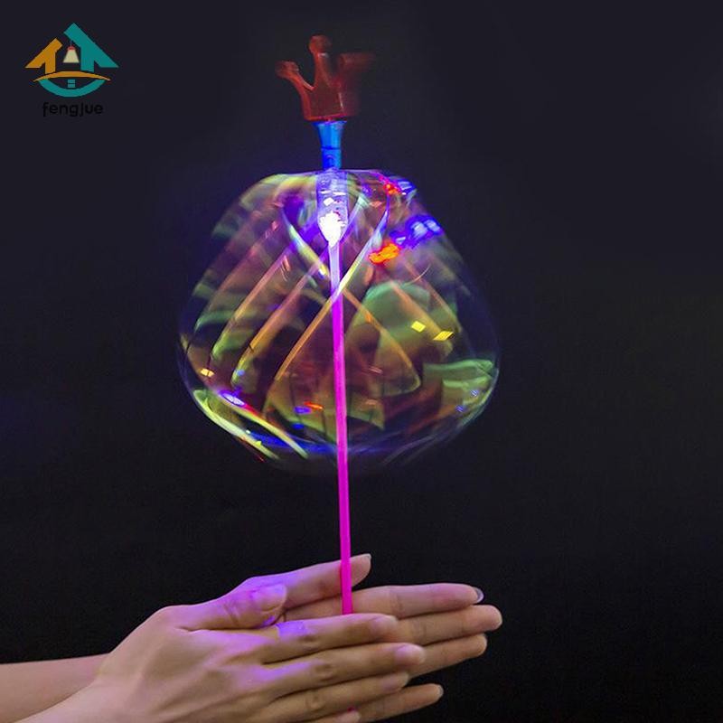 Fengjue ฮาโลวีน Rainbow Magic Stick Wand LED Bubble สีสัน Luminous ของ ...
