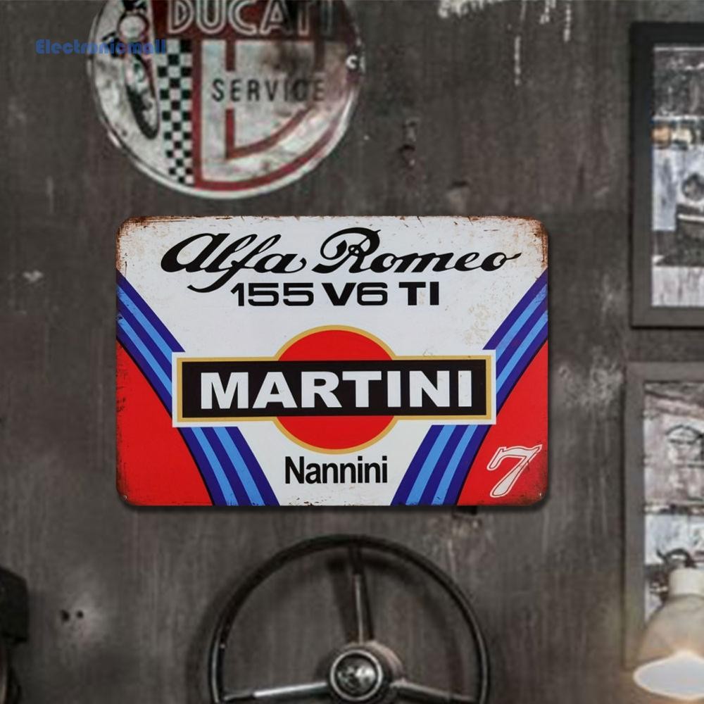 โลหะ Martini Tin Sign ภาพวาดเหล็กสี่เหลี่ยม Wall Home Bar Decor40x30 ...