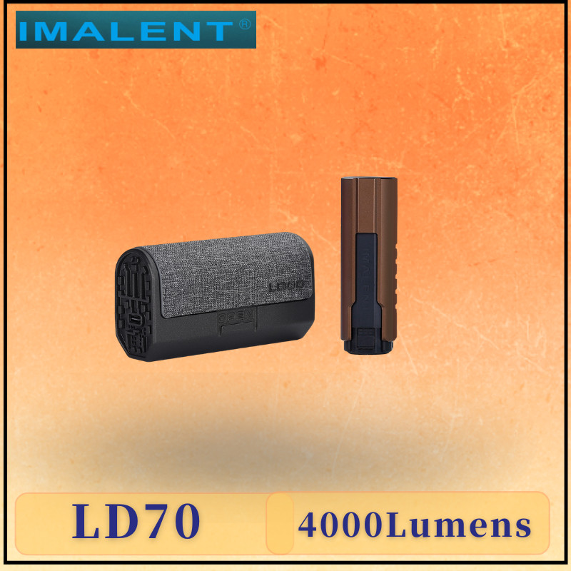 IMALENT LD70 ไฟฉายพกพา EDC, ไฟฉายทรงพลังสว่างขนาดกะทัดรัด 4000 Lumens ...