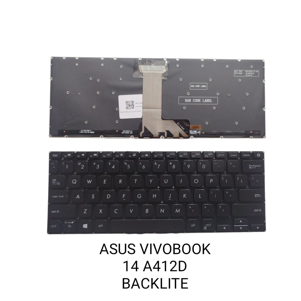 ASUS VIVOBOOK 14 A412D BACKLITE คีย์บอร์ดสีดํา | Shopee Thailand
