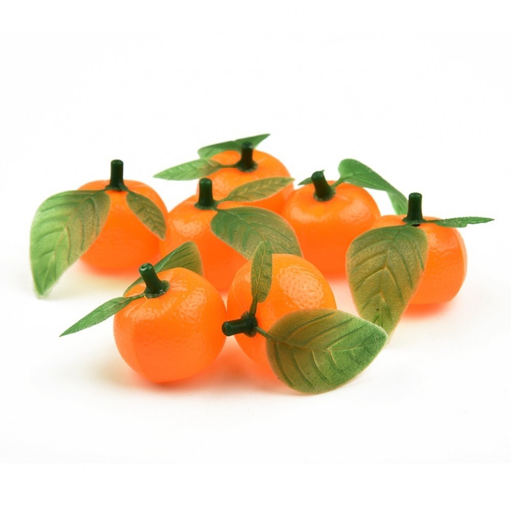 【AMANDA】Realistic Faux Tangerine Fruit Pack of 20 for Table Display and ...