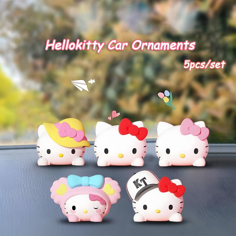 Hello Kitty Hello Kitty เครื่องประดับรถ Dashboard Decor ตุ๊กตาขนาดเล็ก ...
