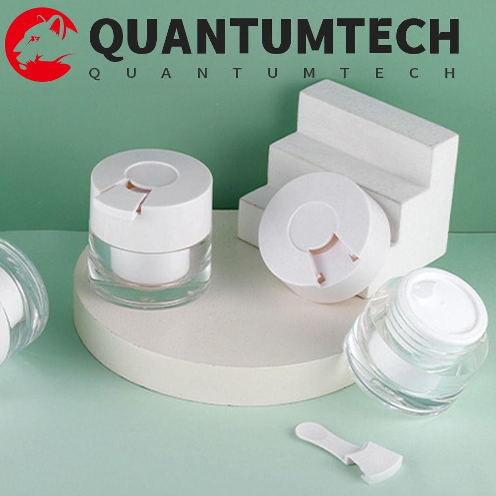 QUANTUMTECH Face Cream ขวดสีขาว Lip Balm 15/50g แก้ว Lightproof Travel ขวดรีฟิลแต่งหน้า Vials ...