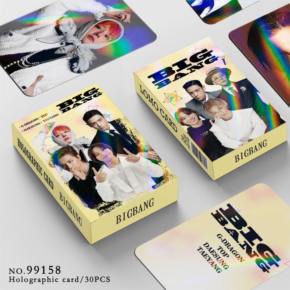 30-124pcs BIGBANG G-DRAGON bermensch POWER เลเซอร์ Holographic Lomo ...