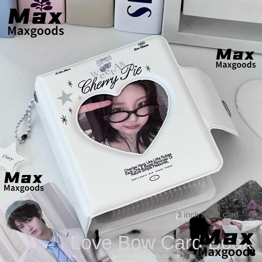 อัลบั้มการ์ด MAXG, Love Bow 3 นิ้ว Mini Photocard Binder, Pudding puppy พร้อมสมุดโปสการ์ด PVC ...