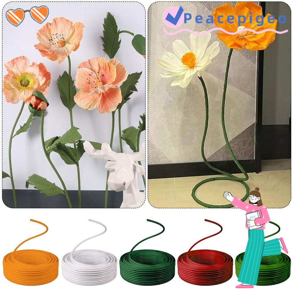 PEACEPIGEO หลอดทรงโค้ง, PVC อลูมิเนียม DIY Props จัดแต่งทรงผม, อเนกประสงค์หลายสี 5M Party ตกแต่ง ...