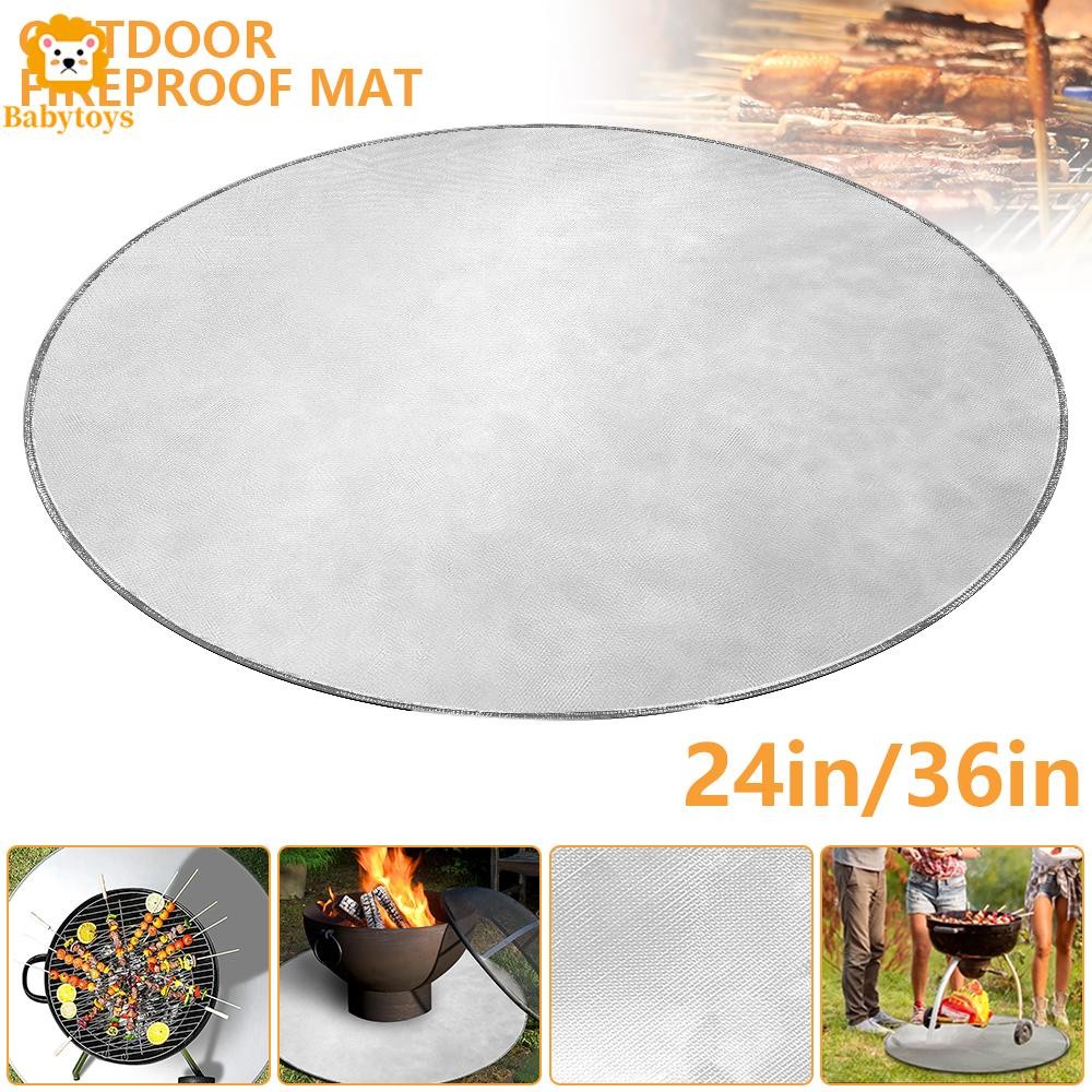 Fire Pad ภายใต้ย่างเสื่อบาร์บีคิวความร้อนบล็อกเสื่อ Fire Resistance Pad ...