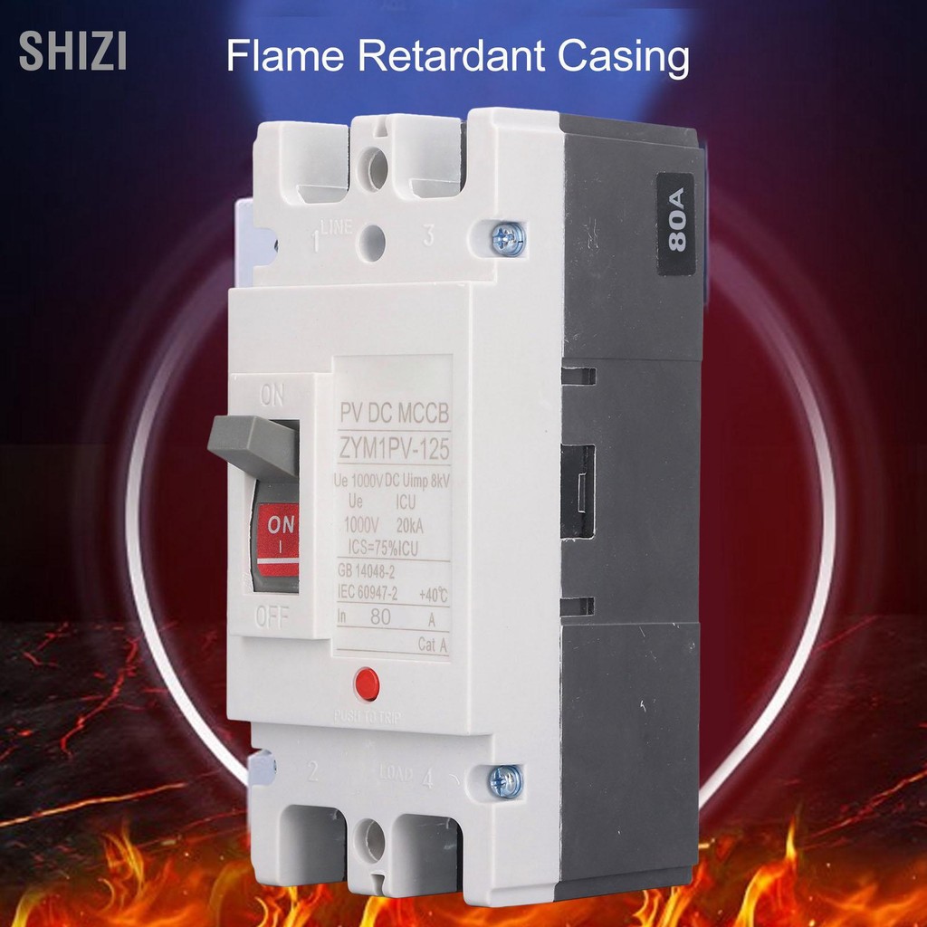 ShiZi MCCB DC Solar Battery Protection Isolator Switch 2P Molded Case ...