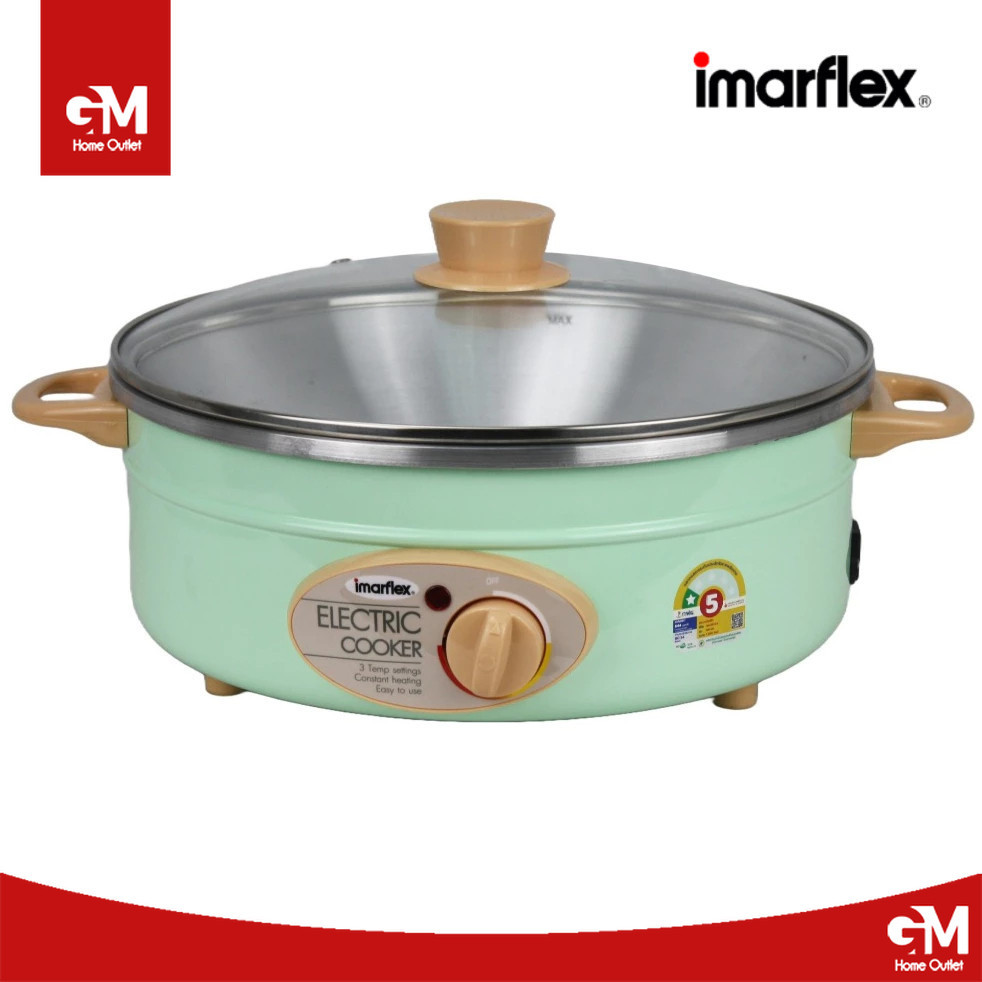 IMARFLEX กระทะไฟฟ้า รุ่น MP-20 อิมาร์เฟล็กซ์ กระทะไฟฟ้าอเนกประสงค์ รุ่น MP 20 mp-20 imarflex by ...