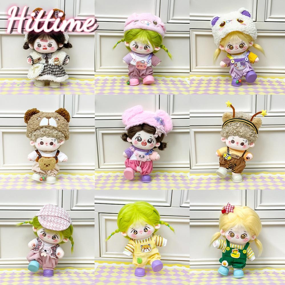 Hittime สําหรับ 20 ซม.ผ้าฝ้ายตุ๊กตา Rompers การ์ตูนตุ๊กตาตุ๊กตาชุดเล่น House อุปกรณ์เสริม Mini ...