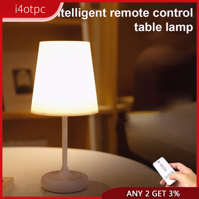 I4otpc 1.5w โคมไฟตั้งโต๊ะ Led รีโมทคอนโทรลไร้สายแบบชาร์จไฟได้ห้องนอนข้างเตียง Touch Contral ...