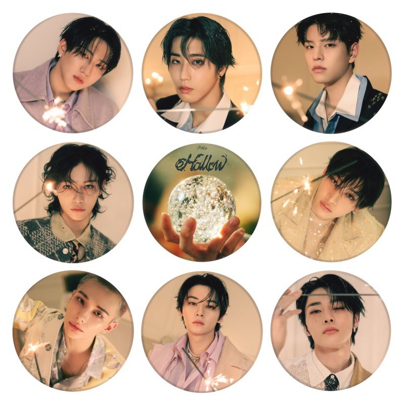 ST3 Stray Kids Tinplate Badge 3rd Mini Album Hollow กระจกพวงกุญแจจี้ดาว ...