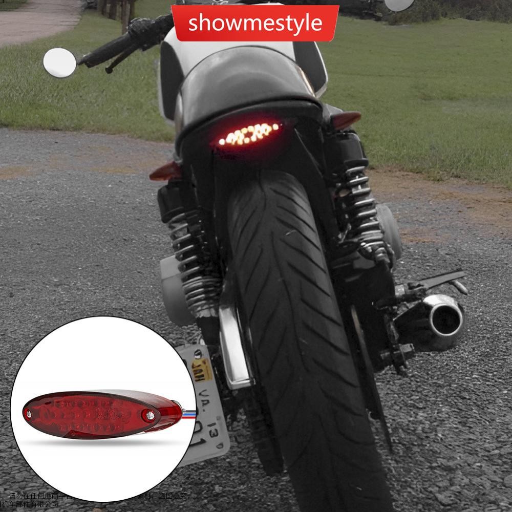 SES 12V รถจักรยานยนต์ LED ไฟเบรกหลังไฟท้ายไฟเบรกหยุดไฟท้ายไฟแสดงสถานะ ...