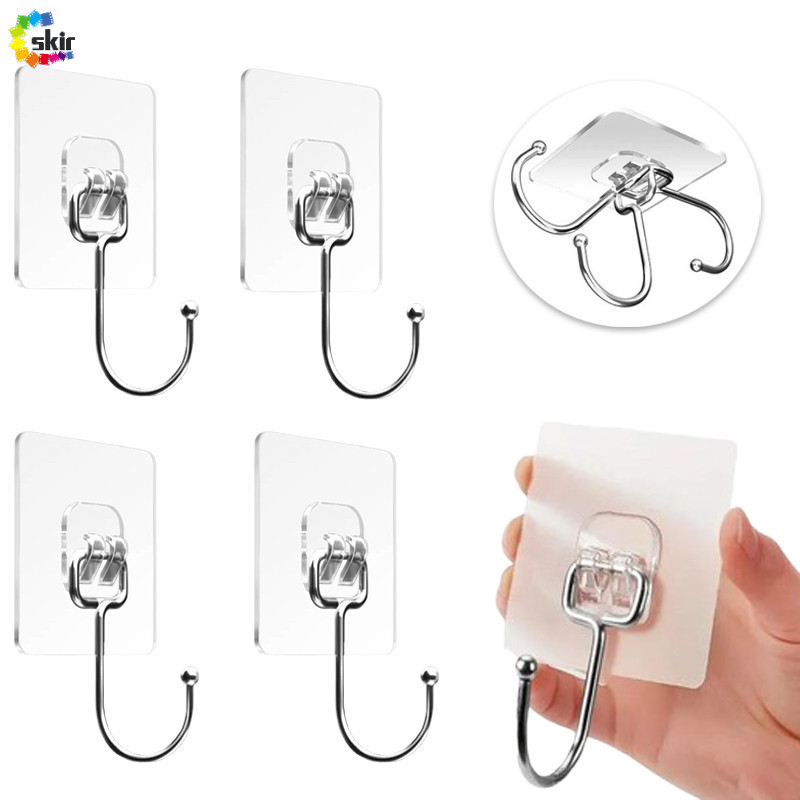 1/3/5 ชิ้น Traceless Strong Load-bearing Wall Hanger Hook - Punch-free Multi-Purpose Kitchen ...
