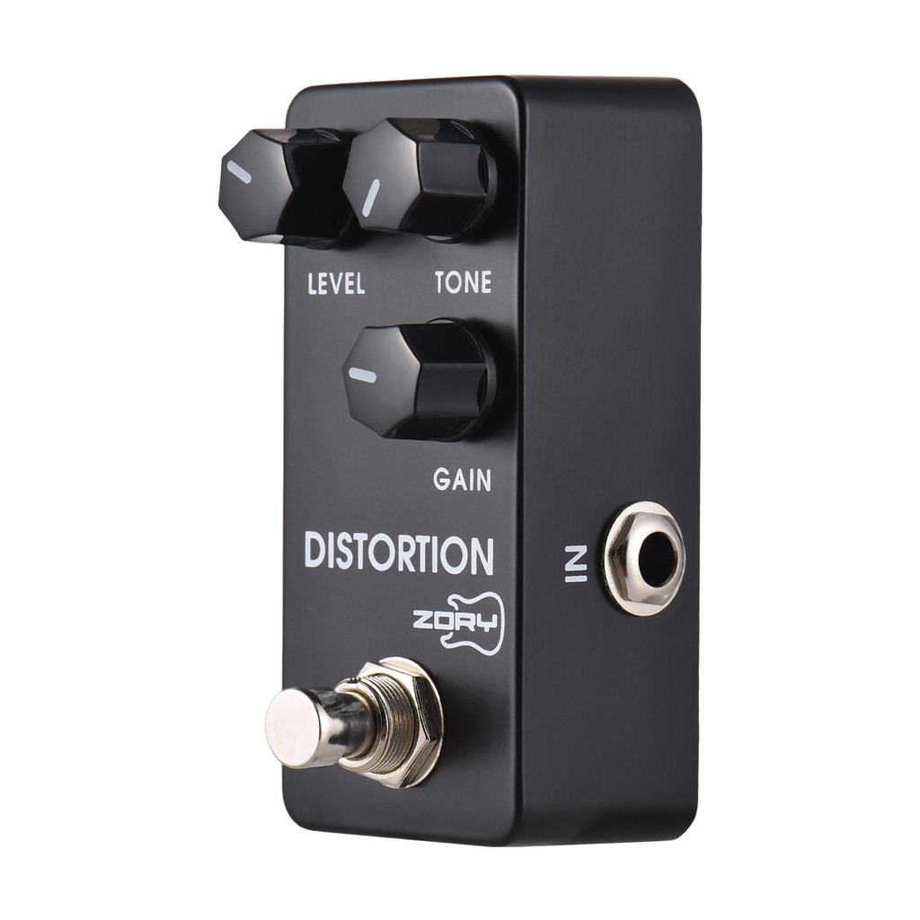 ZORY กีตาร์ Distortion Effects เหยียบ LEVEL/TONE/GAIN DC 9V 6.35 มม.อินพุต/เอาต์พุตอินเทอร์เฟซ ...