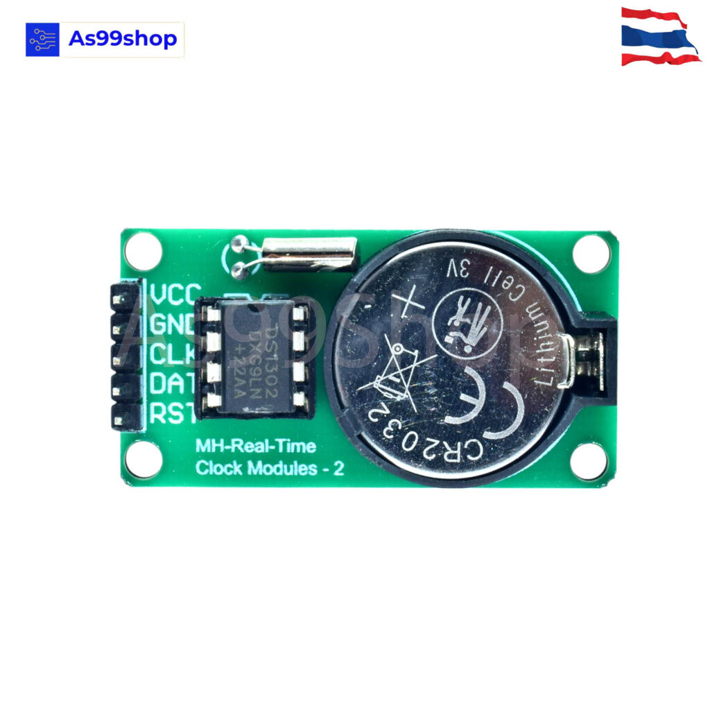 DS1302 real-time clock module with battery CR2032 | Shopee Thailand