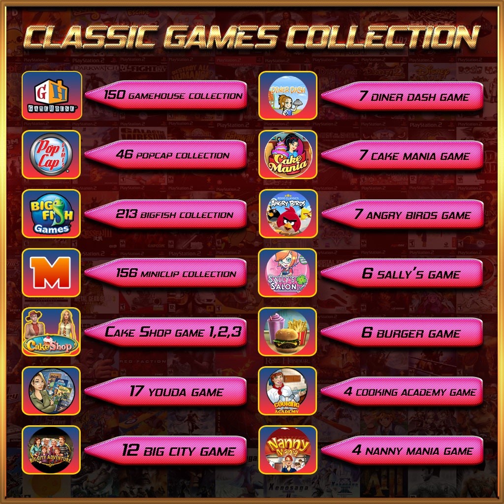 Classic PC Games Collection🔥GameHouse🔥PopCap🔥BigFish🔥Nostalgia Games🔥 ...