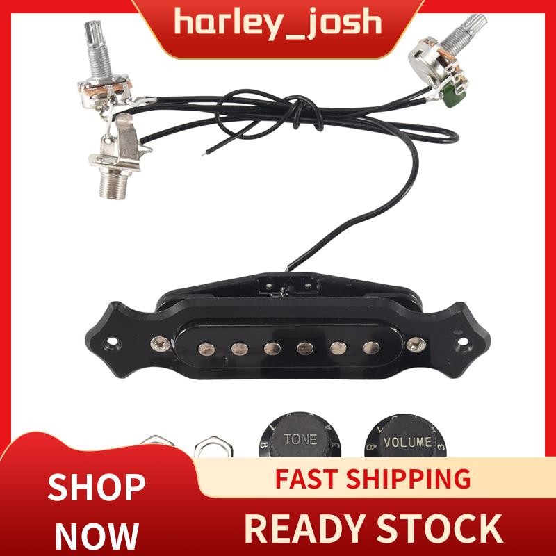 harley_josh Pre-wired 6-String Single Coil Pickup Harness with Volume ...