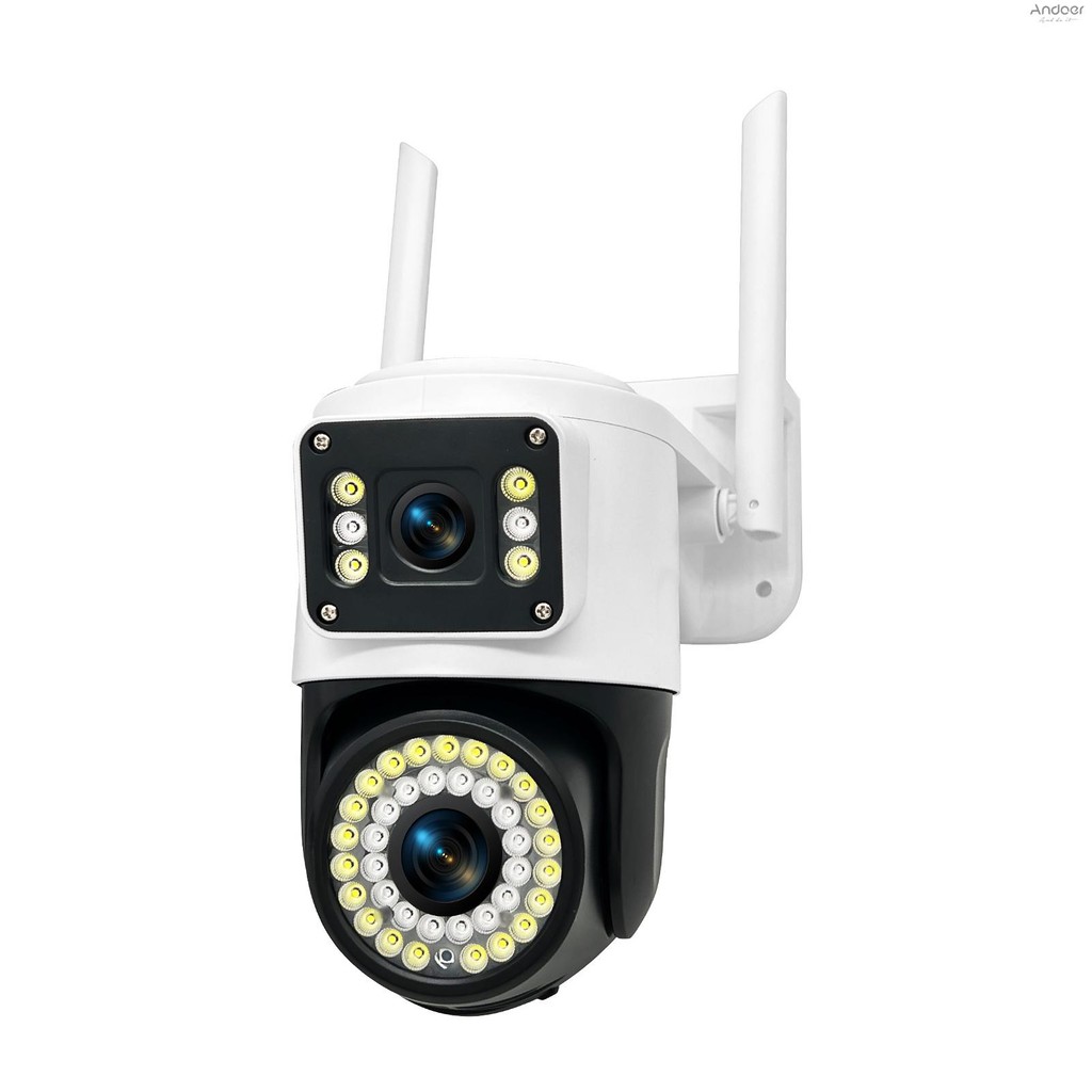 2mp + 2MP Wireless Monitor กล้อง Dual เลนส์ Wall Mount สมาร์ท WiFi ...
