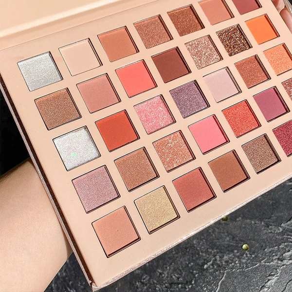 อายแชโดว์พาเลท 2023 Earth Colours Non Fade Makeup Novice Plate Full Set ...