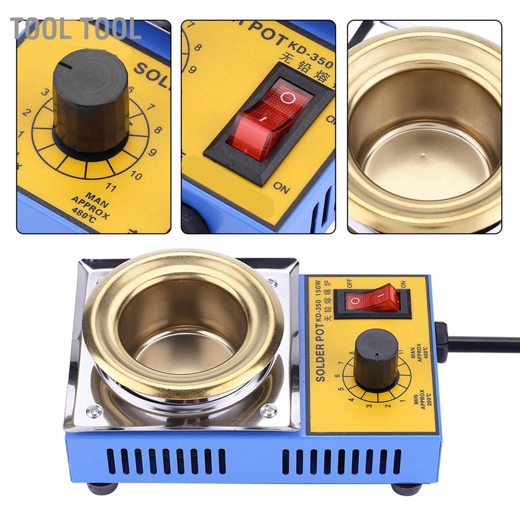 Tool 150W Lead free Solder Pot Soldering Desoldering Bath Titanium ...