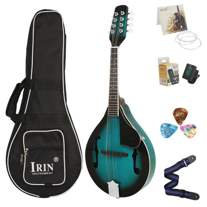 เครื่องมือ Mandolin พื้นบ้านพร้อม Spruce Top in Sunset, Black, Blue ...