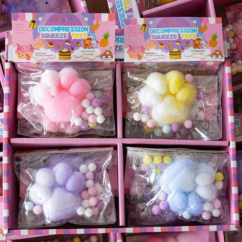 IFA สุ่ม Style1 PC TPR Cats Paw ขนสัตว์ความเครียดบรรเทา Squishy ของเล่น ...