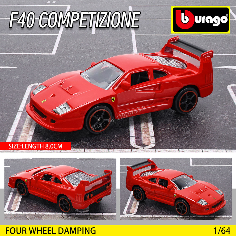 Bburago 1:64 Ferrari ENZO 458 SPIDER F40 F50 F12 TDF SF90 โลหะผสมรถมินิ ...