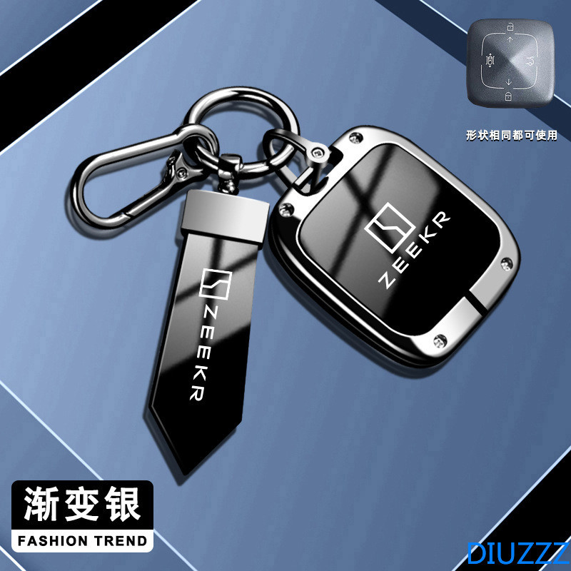 สังกะสีอัลลอยด์ TPU รถ Remote Key กรณีสําหรับ ZEEKR X 001 009 2022 2023 ...