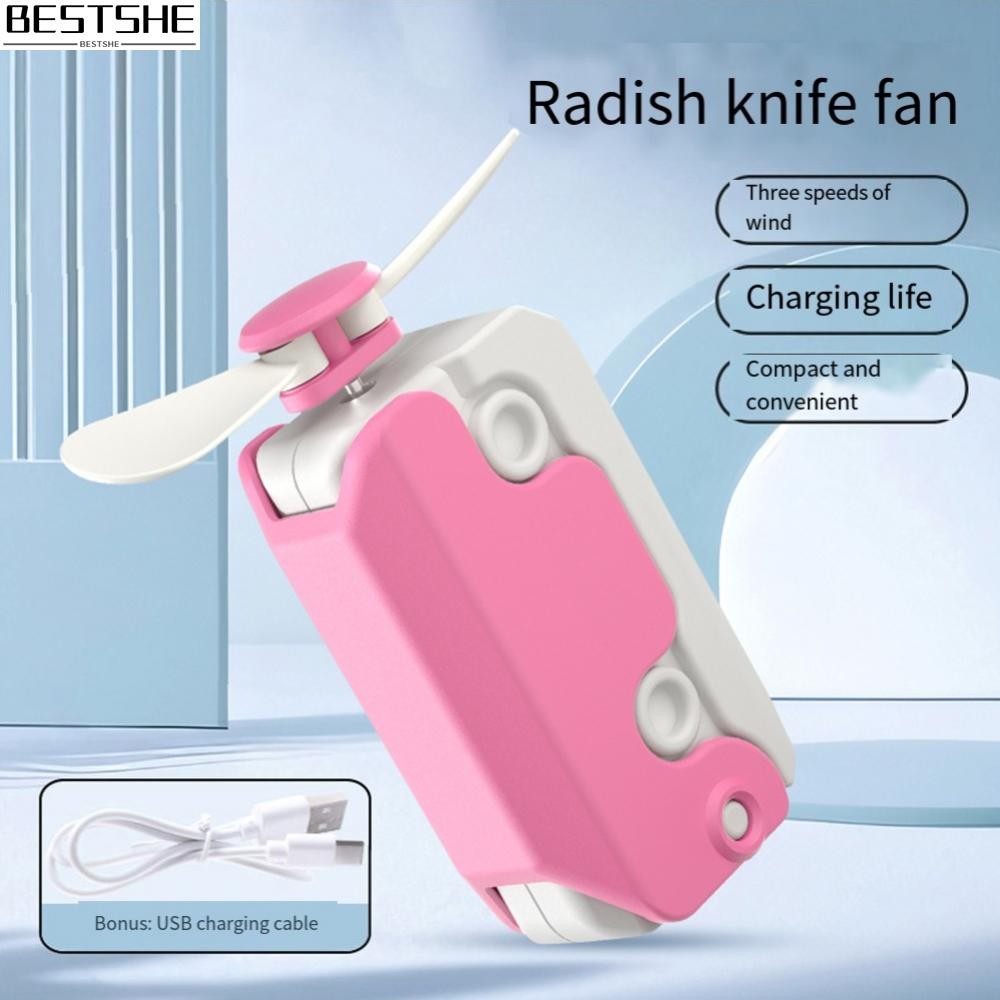 {bestshe}Handheld Carrot Shaped Electric Fan Compact Cooling Solution ...