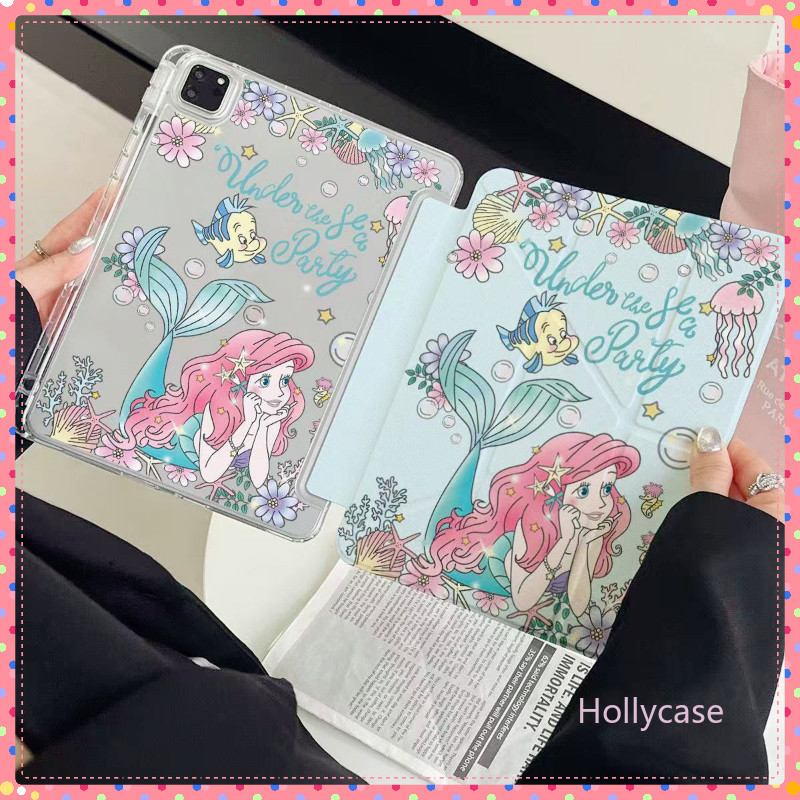 Y-shape เคสไอแพด อะคริลิค Blue Mermaid Princess เหมาะสําหรับ iPad Air4 ...